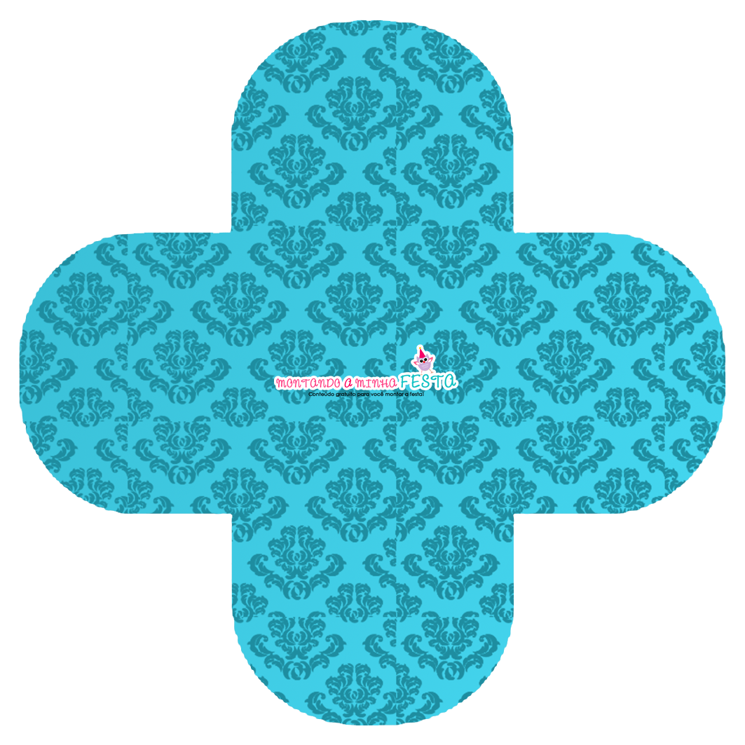 Ligth Blue Damasks: Free Printable Boxes. | Oh My Fiesta Wedding!