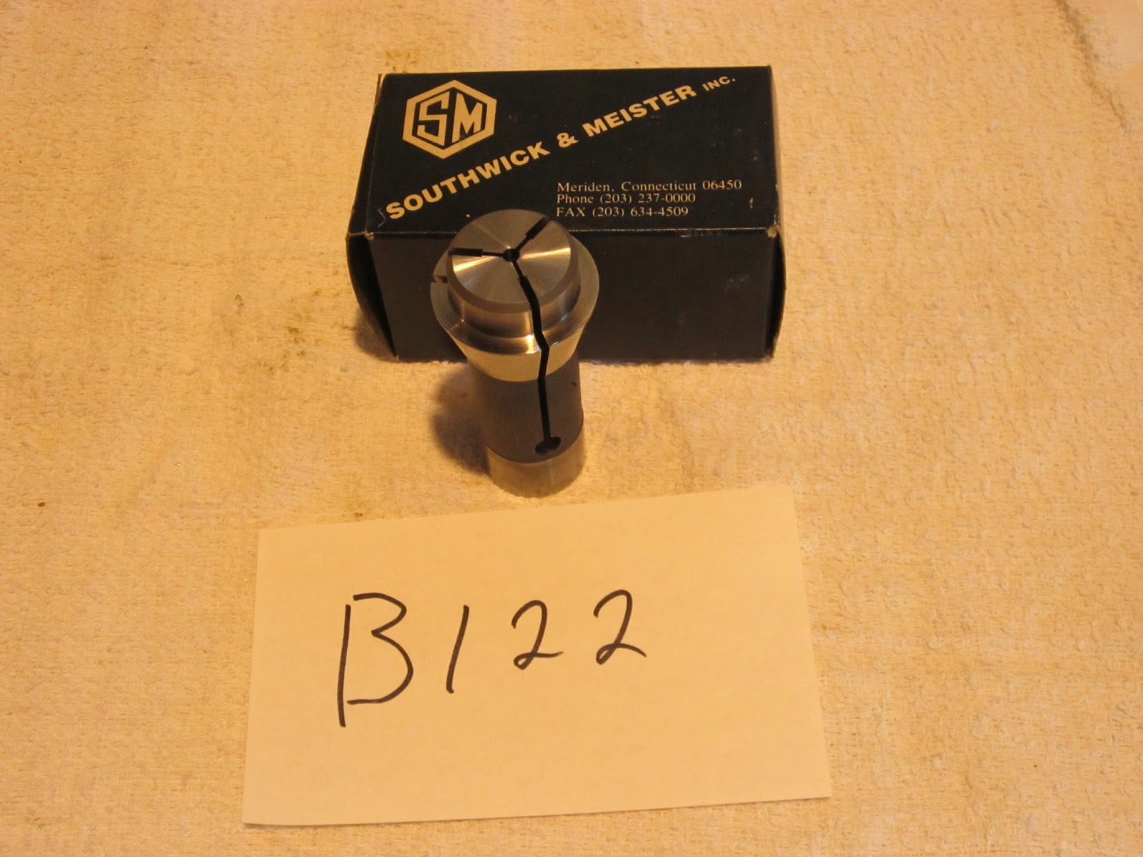 Southwick and Meister TF25 Collet Steel 1/8" (B122) - Panatron Inc.