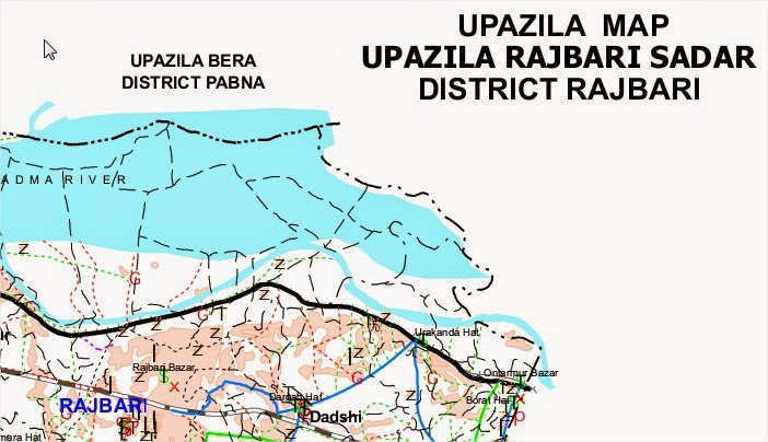 বিডি রাজ 24info: Rajbari District Map