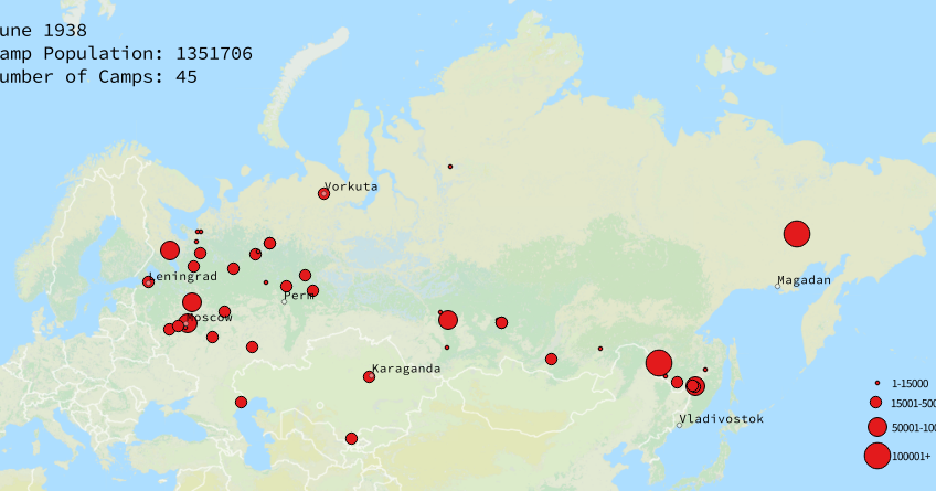 Abstractualized: Mapping the Gulag over Time