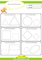 Big and Small Worksheet | Craetive Kids Colouring