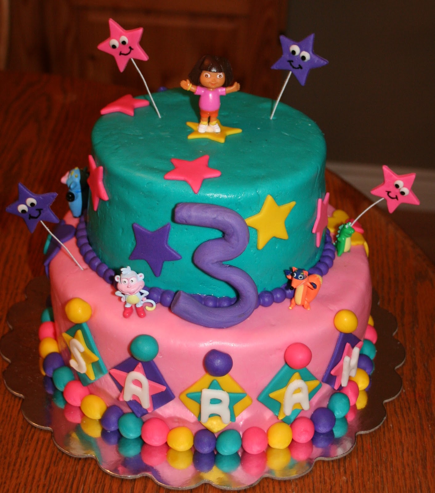 Pink Frosting Bakery: Dora birthday cake