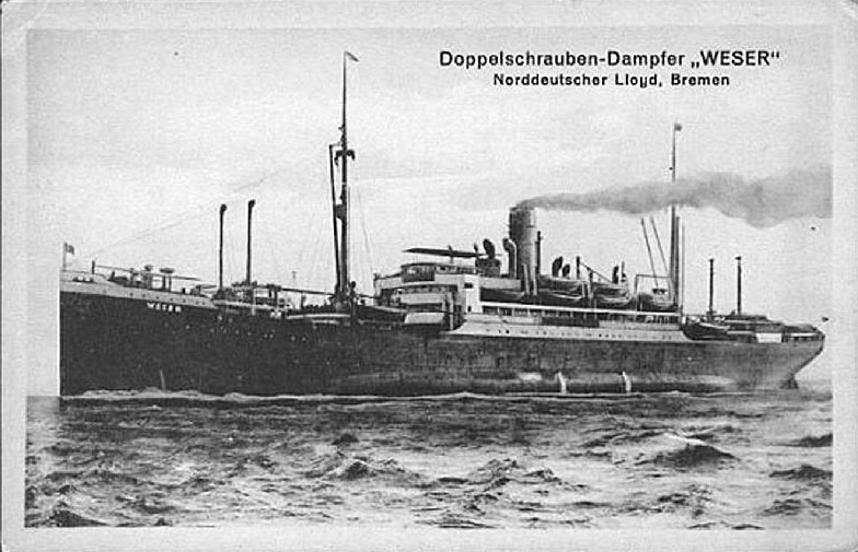 Vapor Weser - 26 de outubro de 1888 ~ Itália