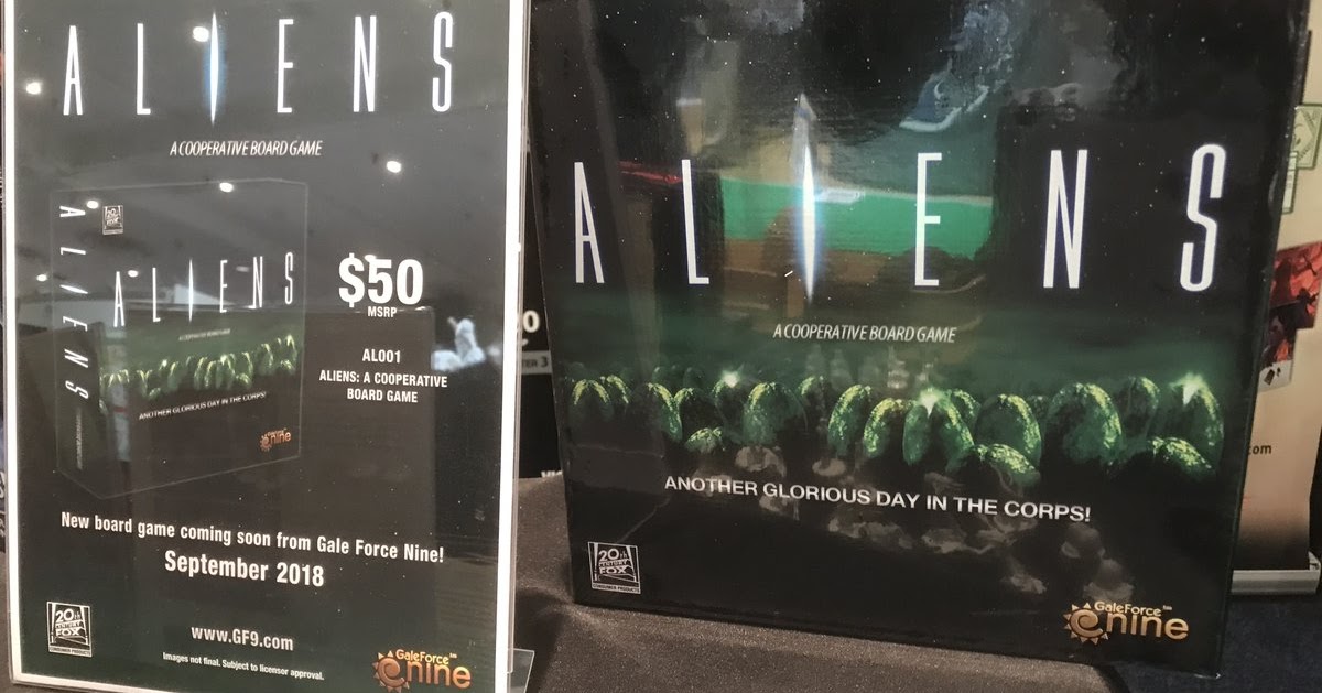 Wargame News and Terrain: Gale Force Nine: Aliens - Miniature Boardgame ...