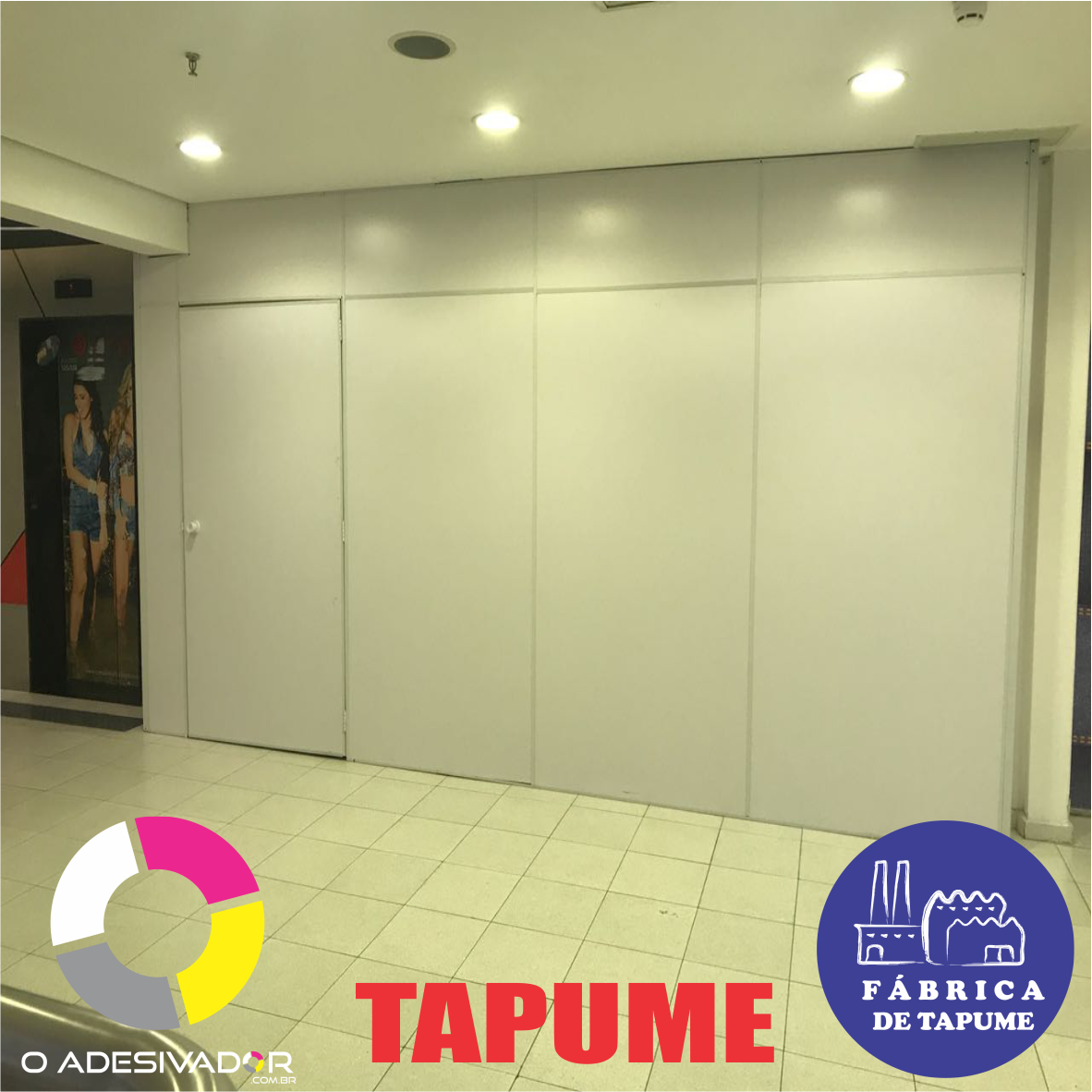 TAPUMES PARA LOJAS PARA OBRAS EM SHOPPINGS