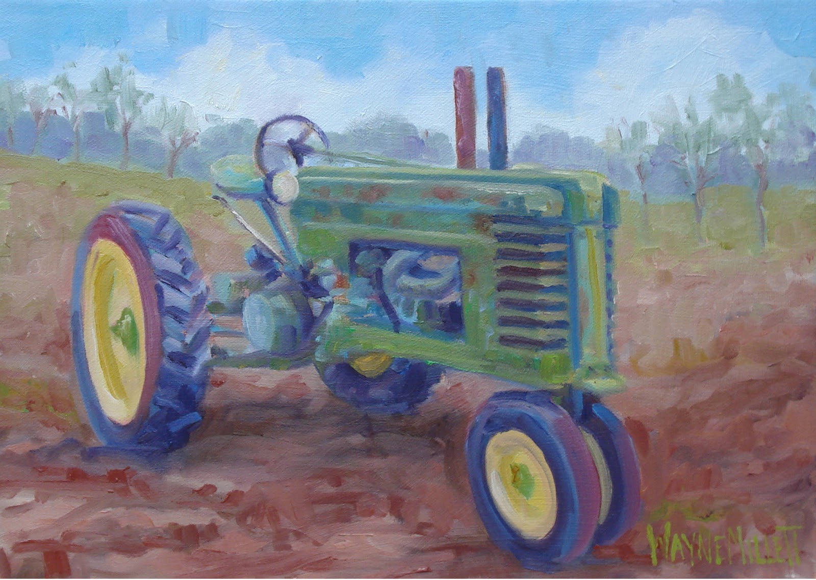 Artboy's Artwork: My Oil Paintings - Trains, Planes and Automobiles