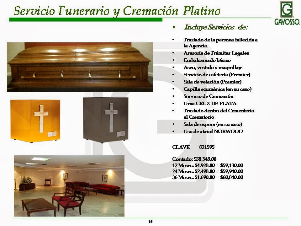 Agencias funerarias Gayosso | Servicios funerarios