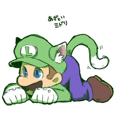 Kami's Library Thoughts: Fan Art Friday: Luigi