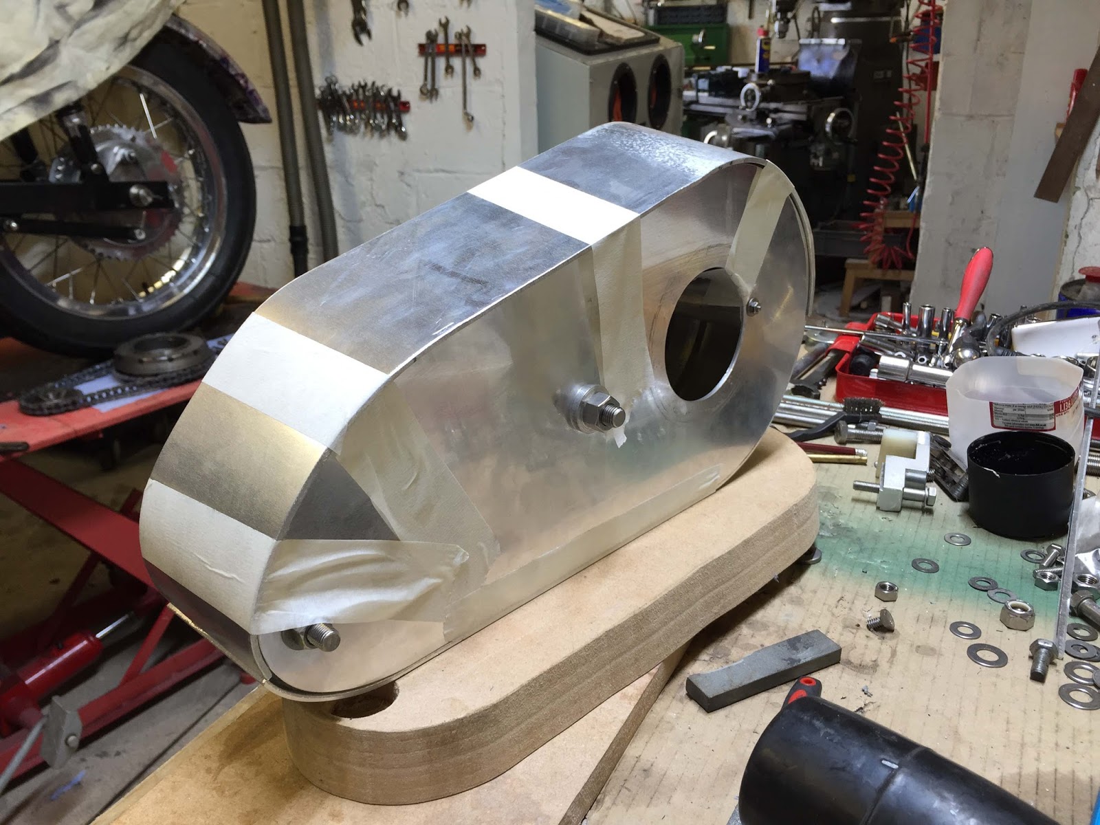 CBS British Bike Build: Post No 2 - Making the Primary Chain Case