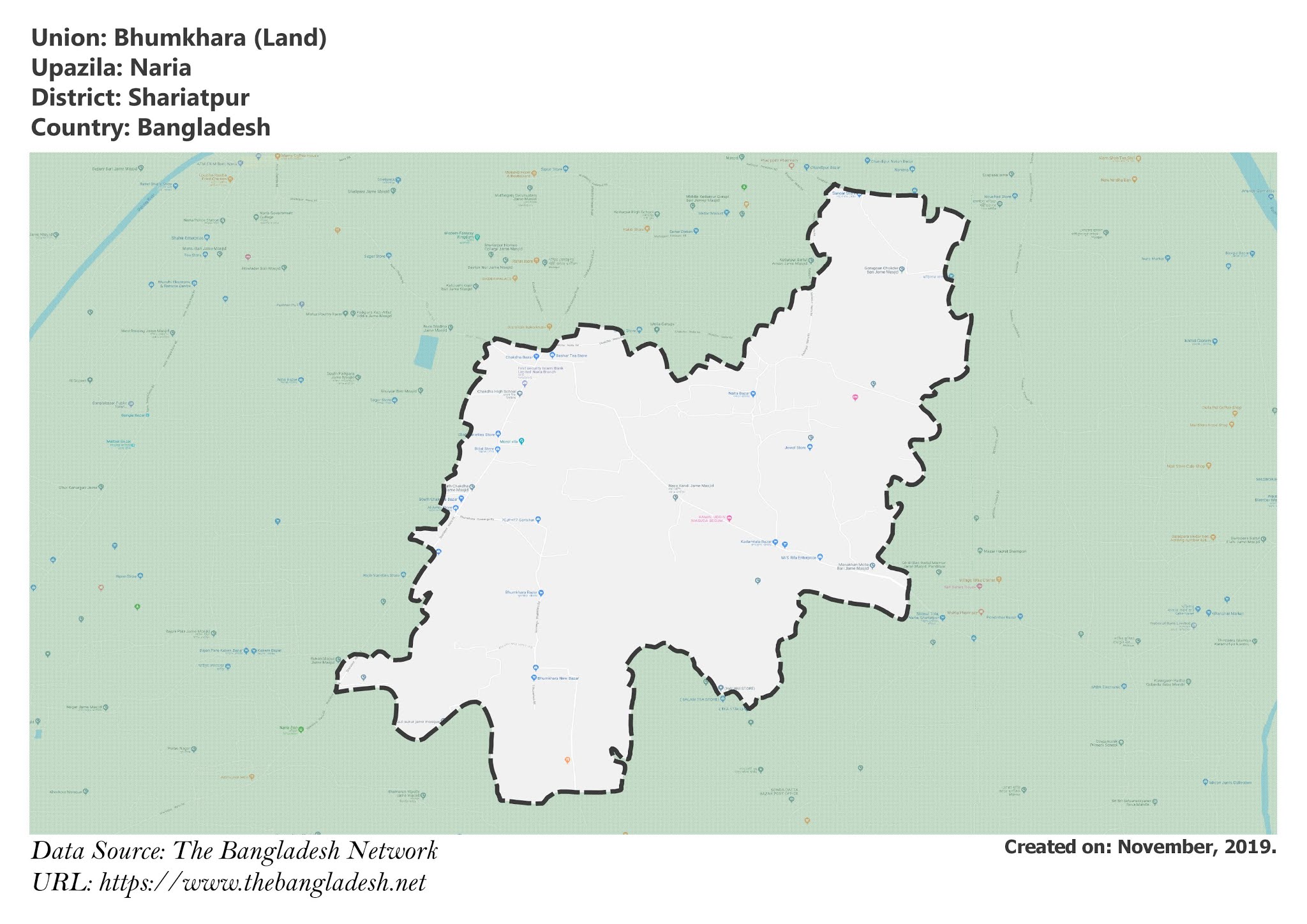 Bhumkhara Union, Shariatpur