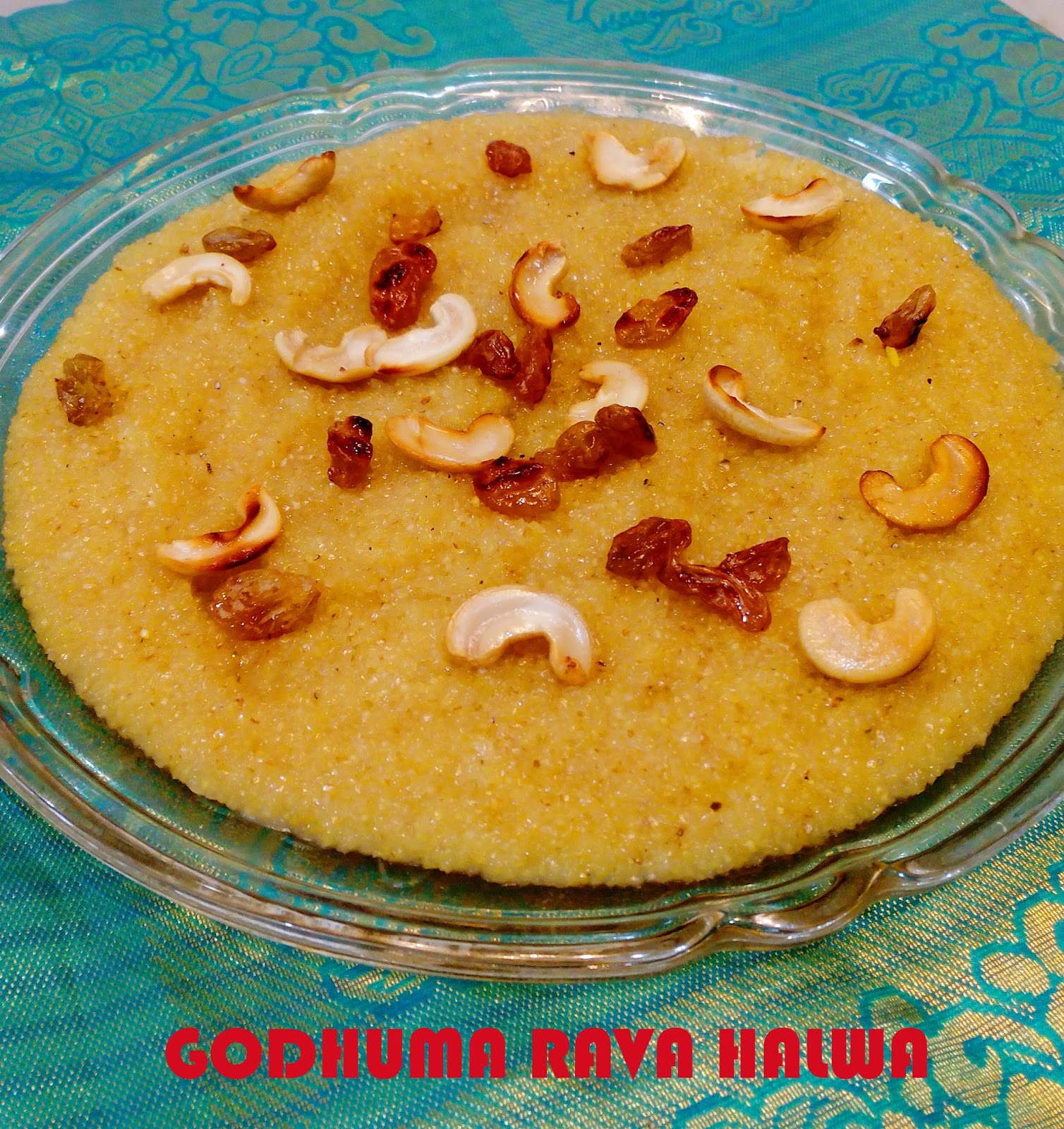 Godhuma Rawa Halwa -Wheat Rawa Halwa