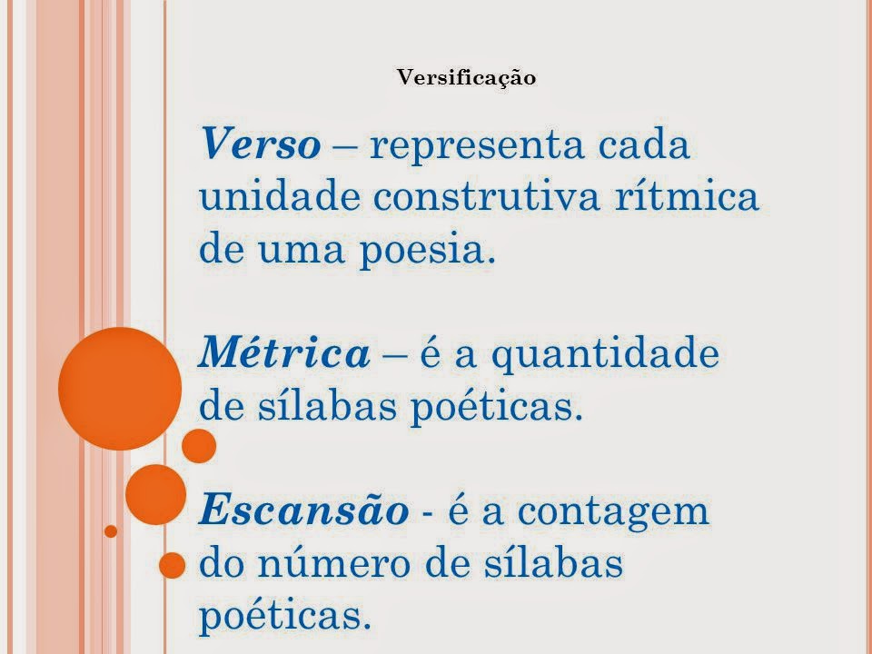 O Que é Versificação - RETOEDU