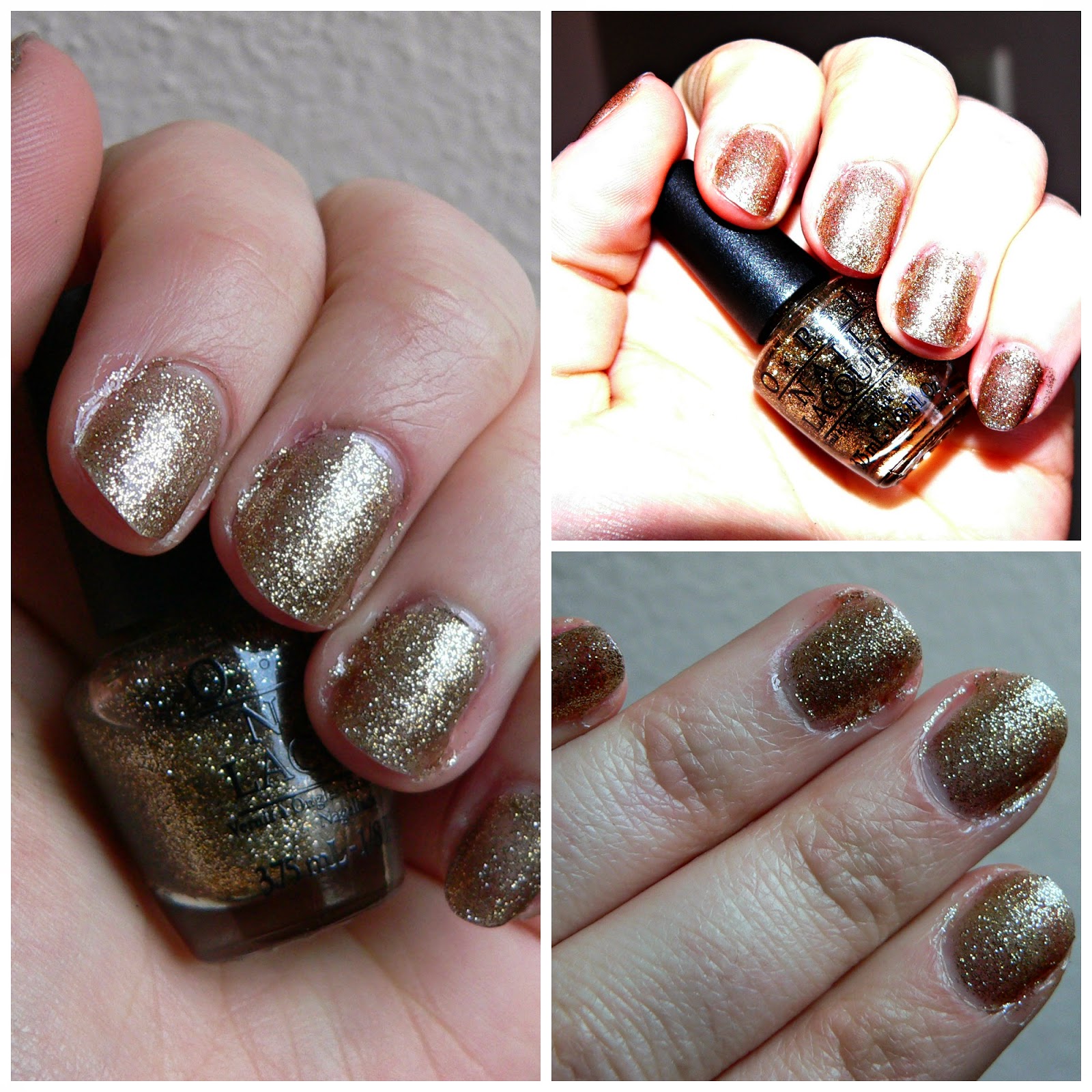 Review | OPI Nail Polish in "All Sparkly and Gold"