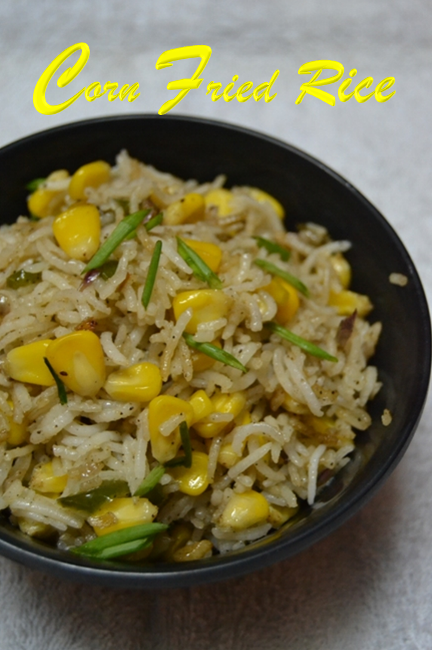 Vaniensamayalarai: Simple Sweet Corn Fried Rice