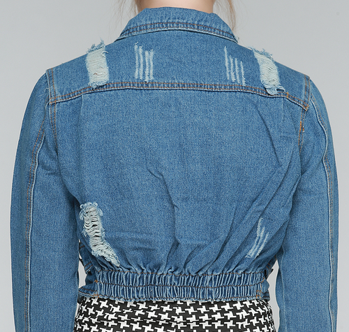 [Storets] Slash Petit Denim Jacket | KSTYLICK - Latest Korean Fashion ...