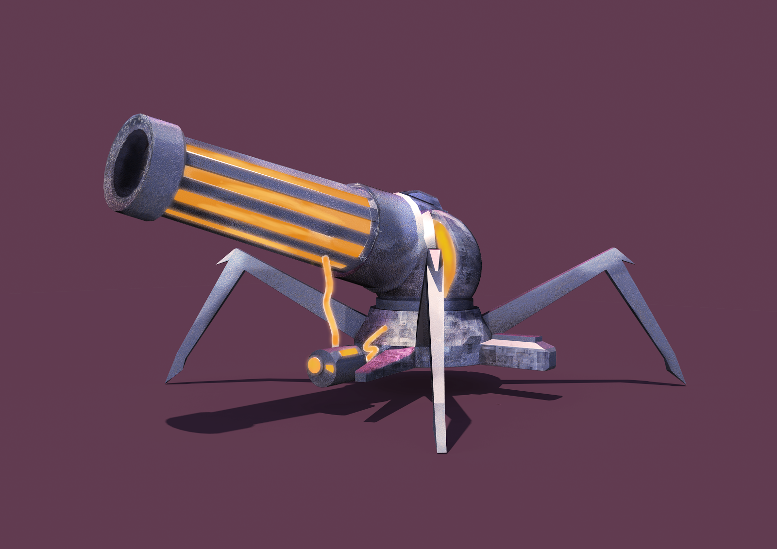 Artwork of Edmund Aubrey: 2d Lesson 14 - Cannon Paintover Brief