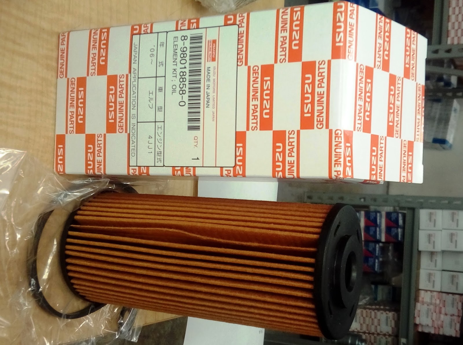 Repuestos: 8980188580 FILTRO DE ACEITE ISUZU