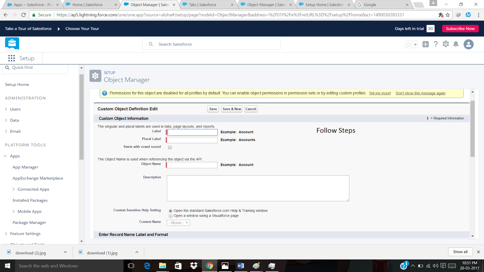 Create Custom Object In Salesforce Application Engineersiq 9076