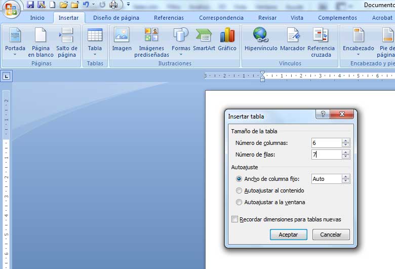 WORD: WORD_TUT_16_Ejercicio diseño de tablas