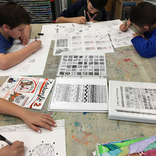 Art Room Blog: 4th Grade Collaborative Bird Project...