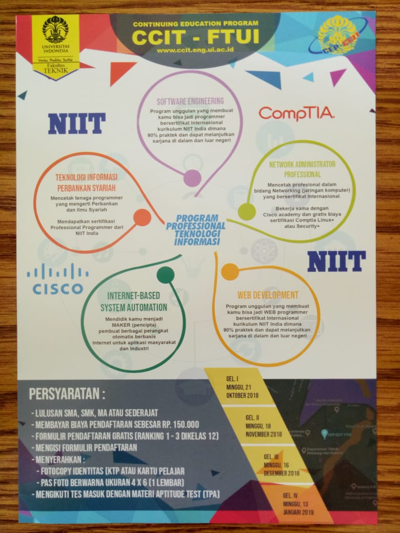 BK Online SMKN 1 Cibinong: CCIT - FT UI 2018
