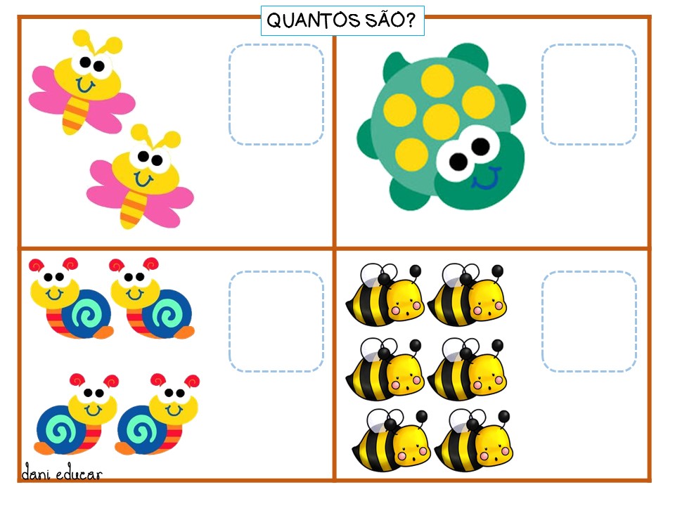 ATIVIDADES DE QUANTIDADE - QUANTOS SÃO? ~ Atividades Escolares