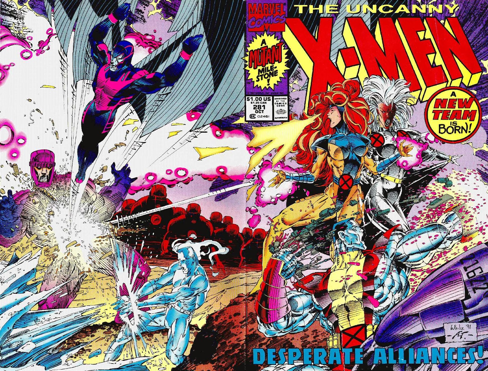 Marvel Comics of the 1980s: 1991 - Anatomy of a Cover - Uncanny X-Men ...