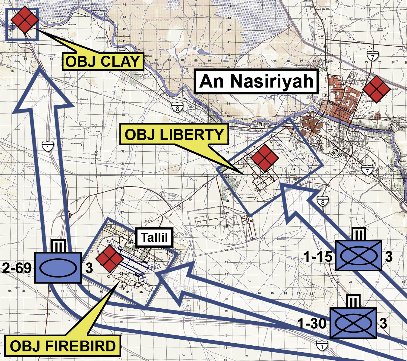 Real and Simulated Wars: March to Baghdad - A Position Area Not for the ...