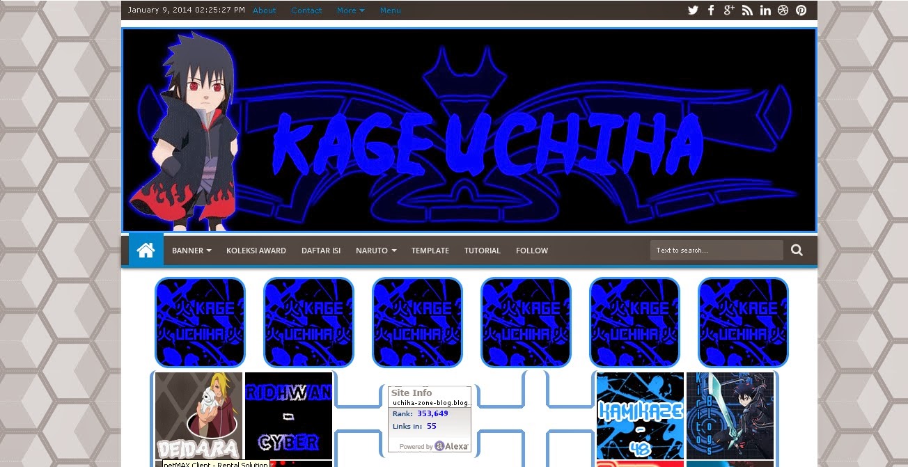 Home Template: Share Template Kage Uchiha v.2
