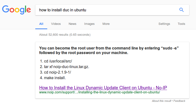 Cara menggunakan DUC Dynamic Update Client di ubuntu linux