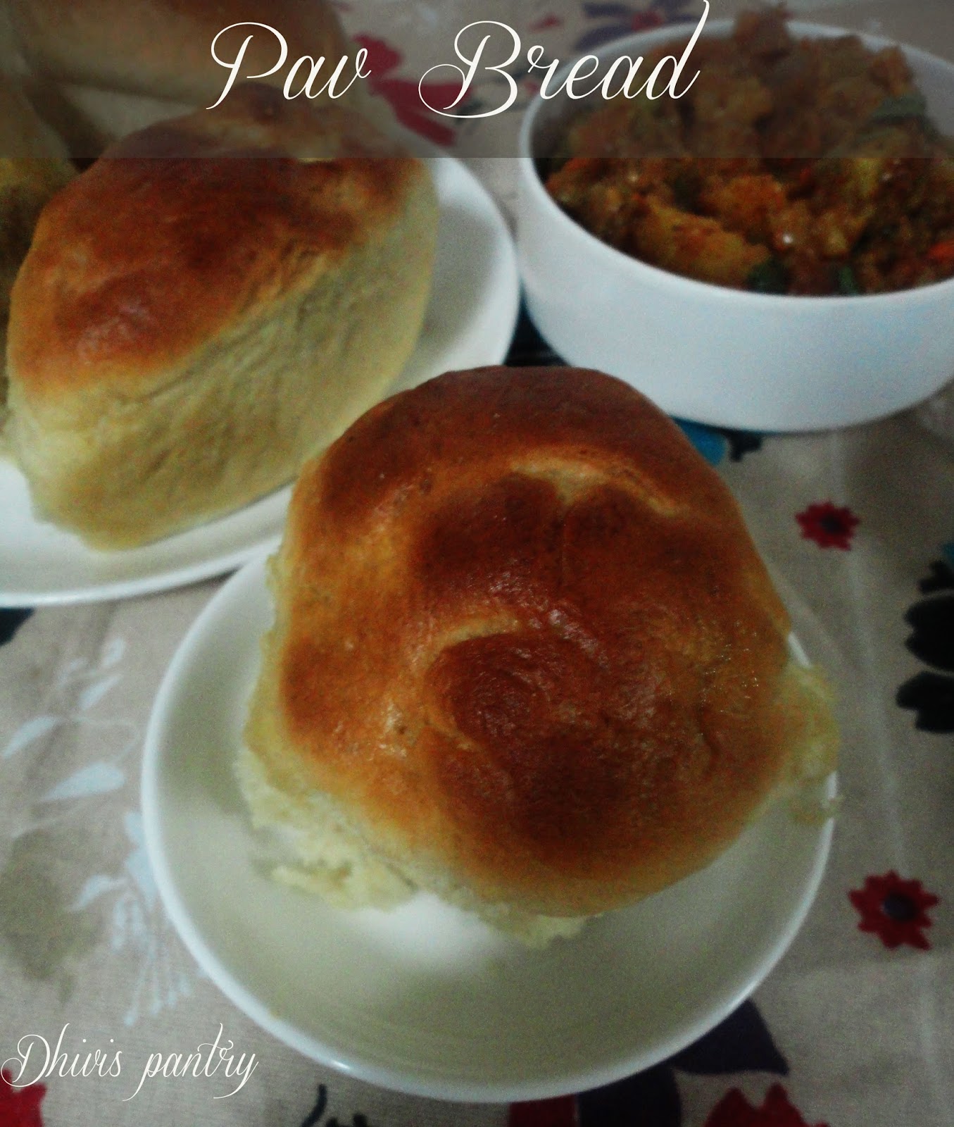 Come To Dhivi's Pantry: Soft Eggless Ladi Pav Bread Buns Recipe
