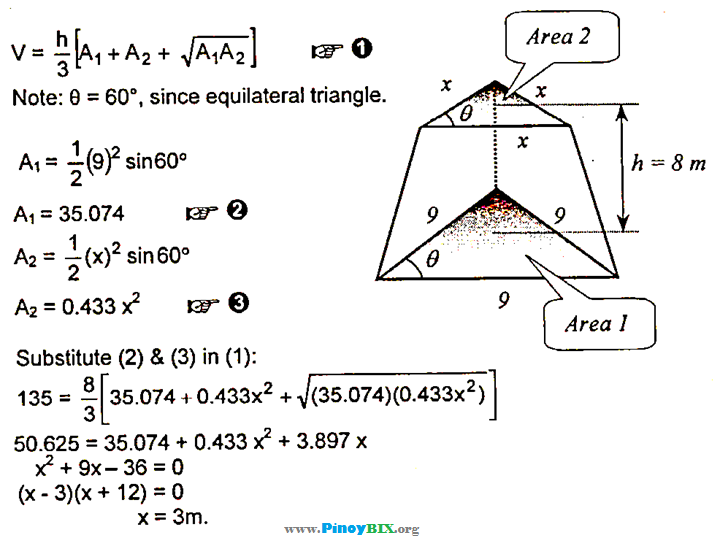Solution: What is the upper base edge of the frustum of a regular ...