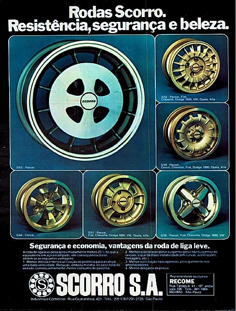 HISTORIAS QUE VIVEMOS: Scorro - As Rodas que fizeram o Automobilismo ...