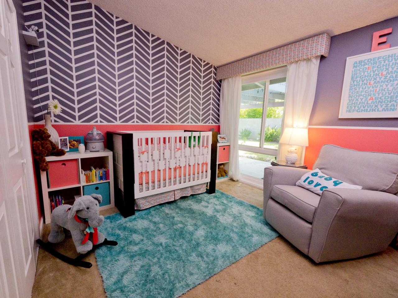 Habitaciones para bebés decoradas con lila - Colores en Casa