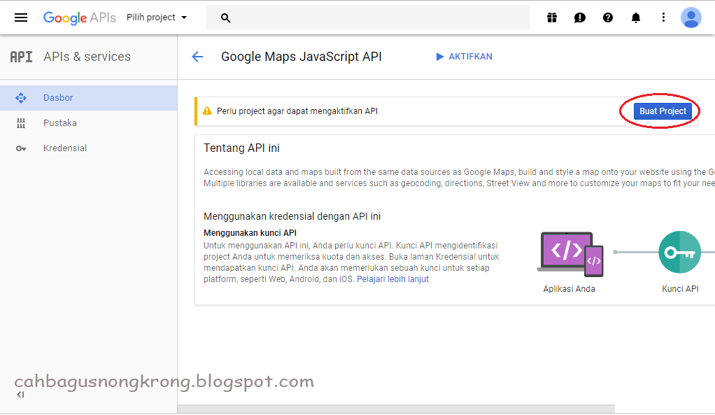 Cara Membuat API Key Goggle Maps Javascript - mycroot