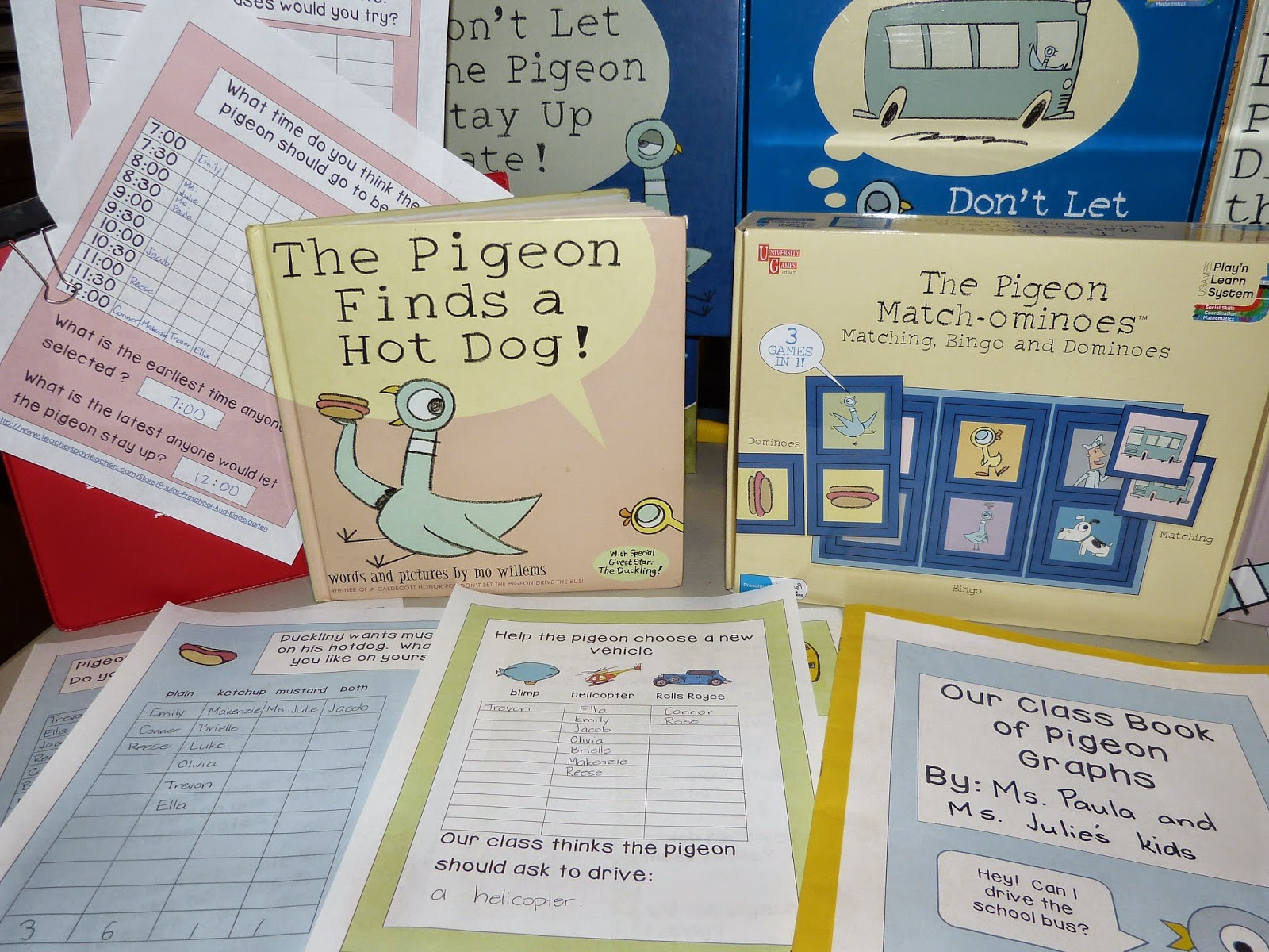 Paula's Primary Classroom: Pigeon week - the Mo Willems books come to life!