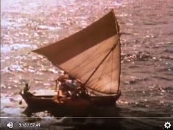 Proa Sailing: A Carolinian proa on a Saipan beach