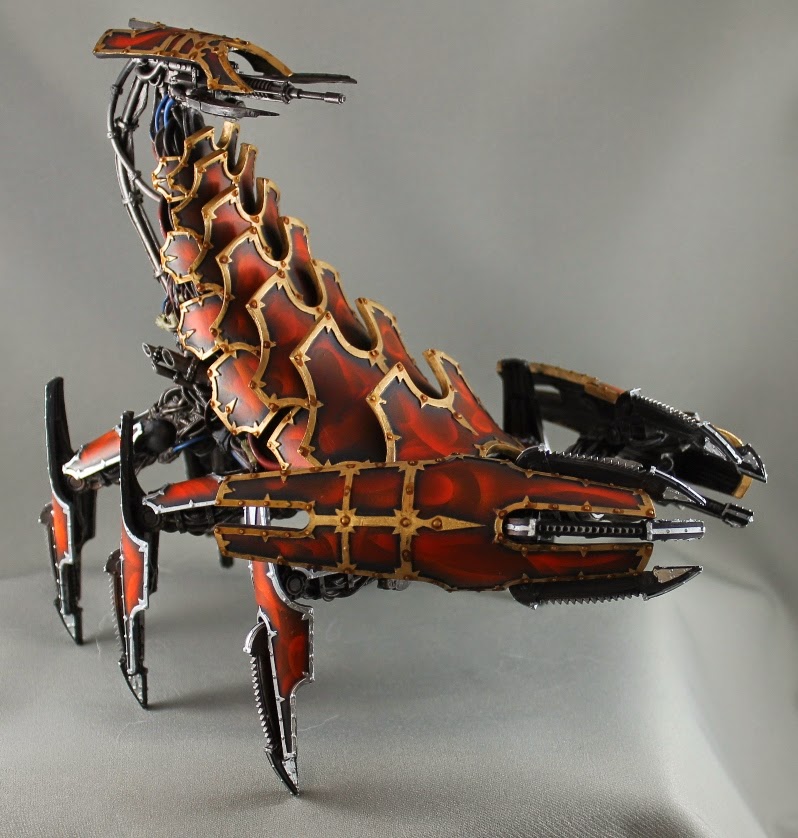Cold Painting Table: Black Legion Greater Brass Scorpion of Khorne