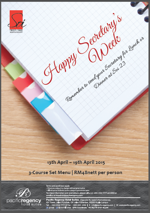 HAPPY SECRETARY'S WEEK @ SOI | Malaysian Foodie