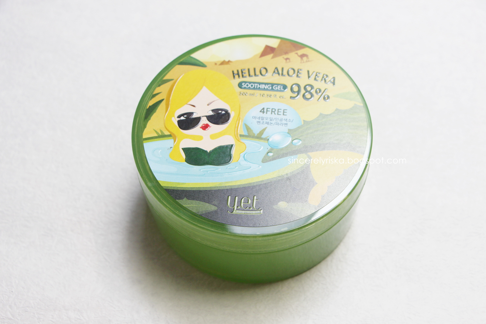 Sincerely, Riska.: y.e.t. Hello Aloe Vera Soothing Gel 98% Review