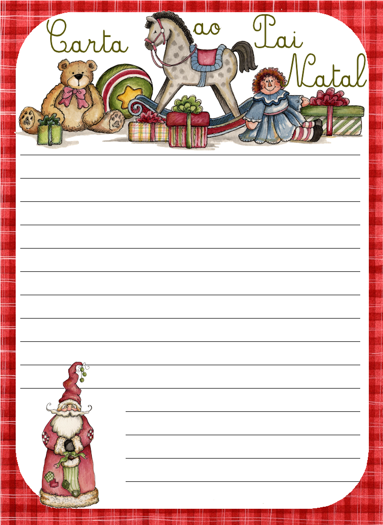 Pintar é Divertido Desenhos Para Colorir Carta Ao Pai Natal