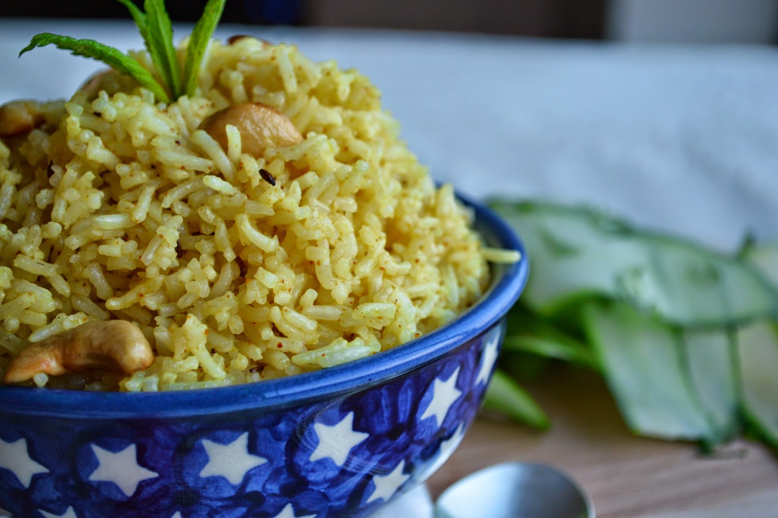 Lemon and Cashew nut Rice/ Lemon Rice