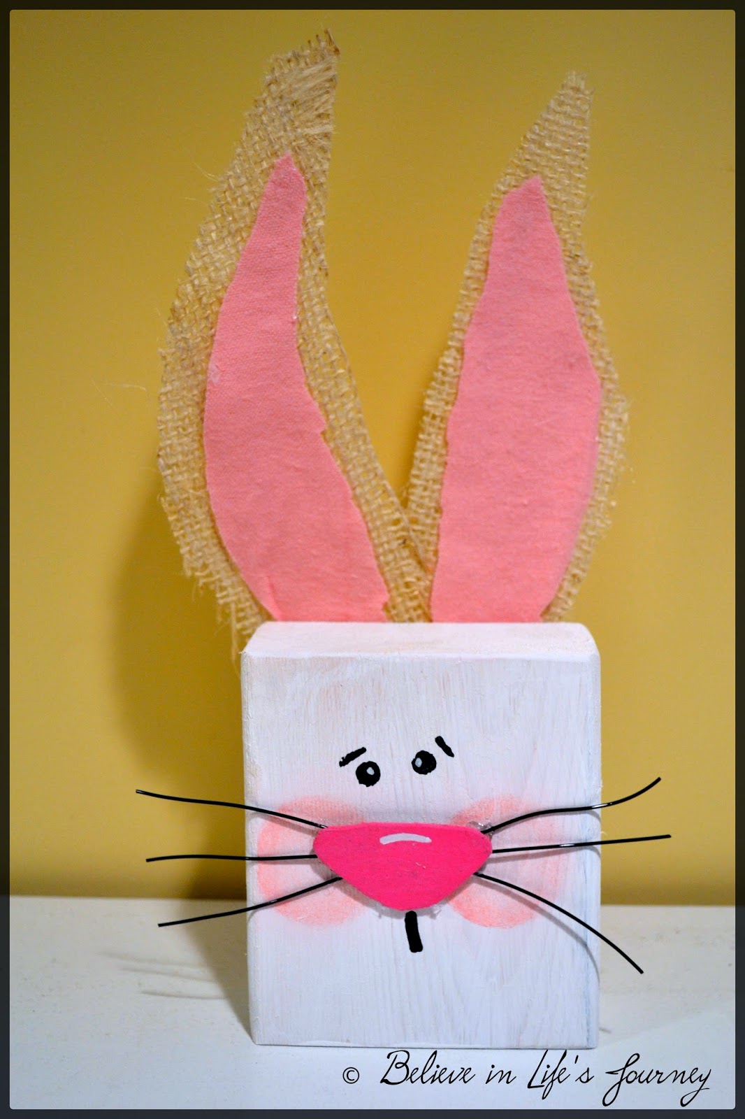 Believe in Life's Journey: 2x4 Easter Bunny Crafts