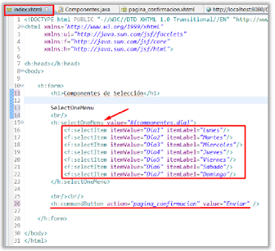 CoDejaVu: Como usar el h:selectOneMenu en JSF - Combo de selección
