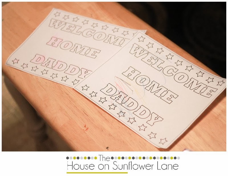 House on Sunflower Lane: Welcome Home Daddy!