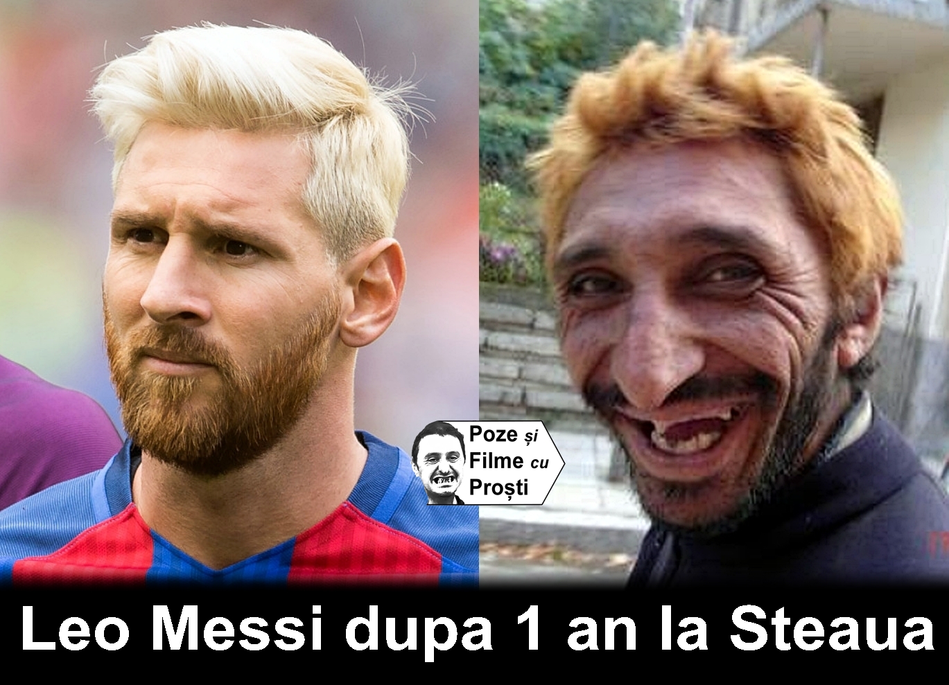 Poze Amuzante / haioase / meme: Lionel Messi dupa 1 an la Steaua