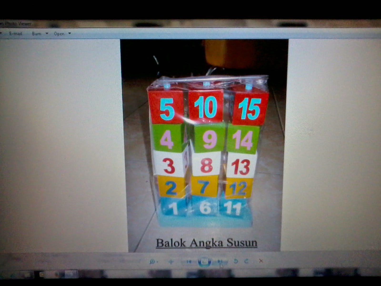 Alat Peraga Edukatif Termurah: Balok Angka Susun