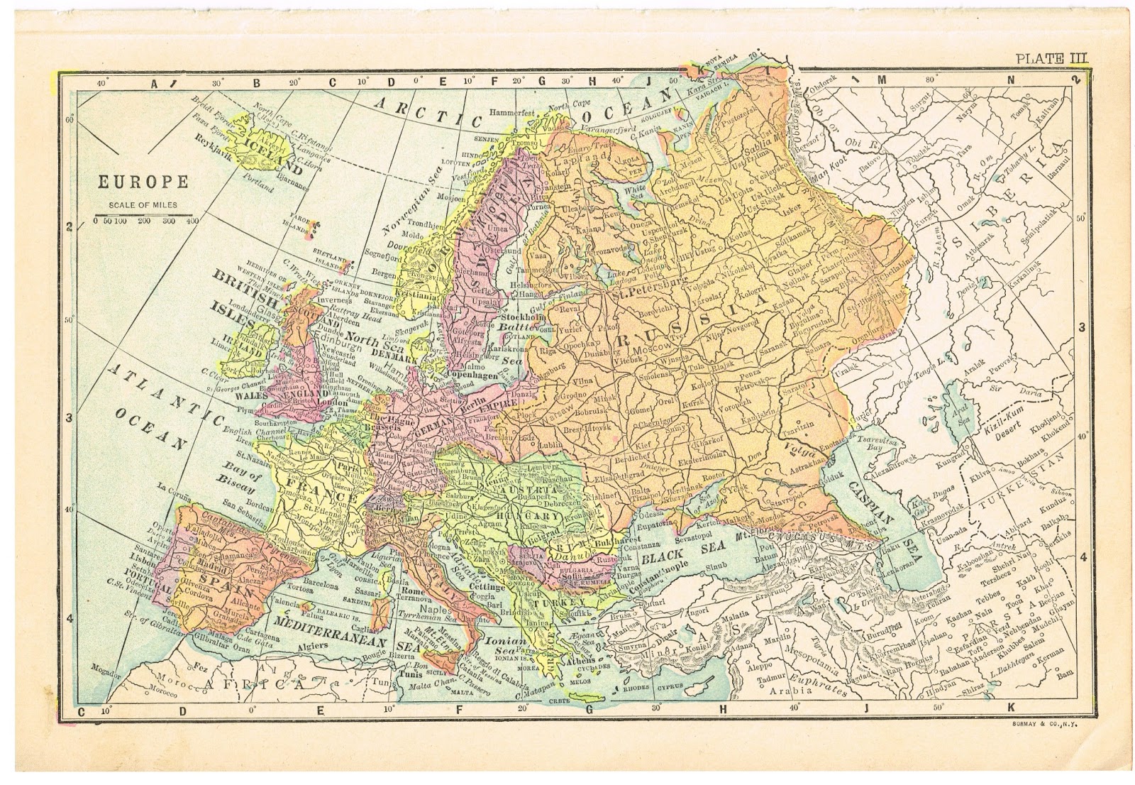 Antique Graphics Wednesday - 1900's Maps of the World & ALL 50 States ...