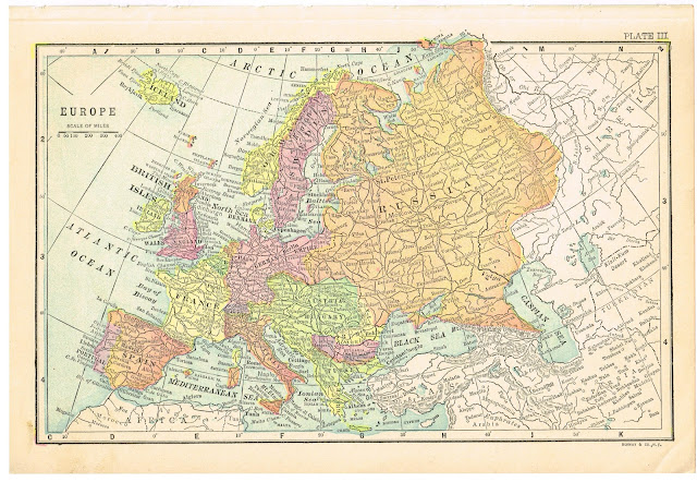 Antique Graphics Wednesday - 1900's Maps of the World & ALL 50 States ...