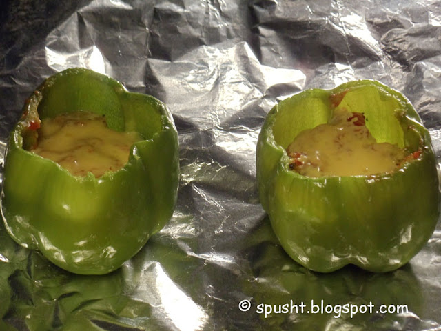 Spusht: Stuffed Capsicums (Bell Pepper) / Bharwan Shimla Mirch